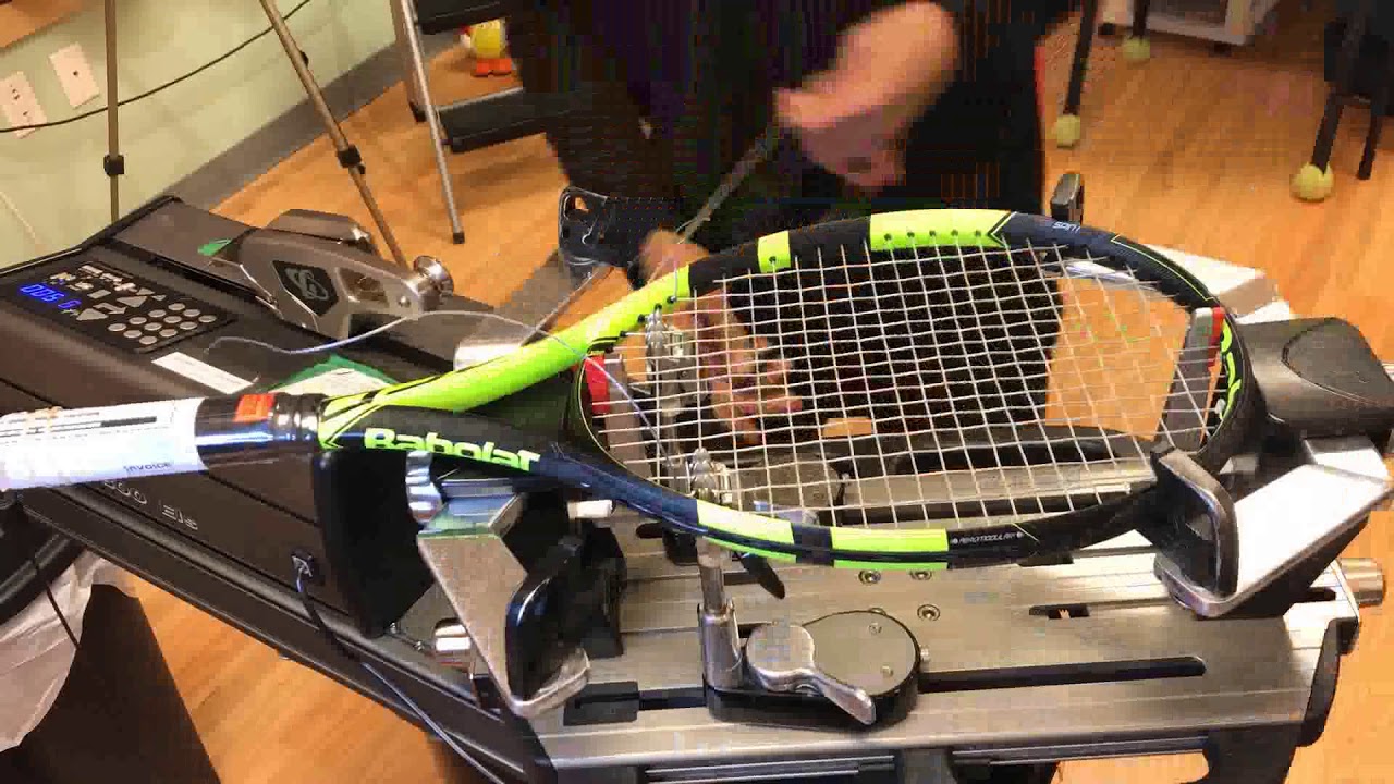 Time Lapse: How to String a Babolat Pure Aero Tennis Racquet - YouTube