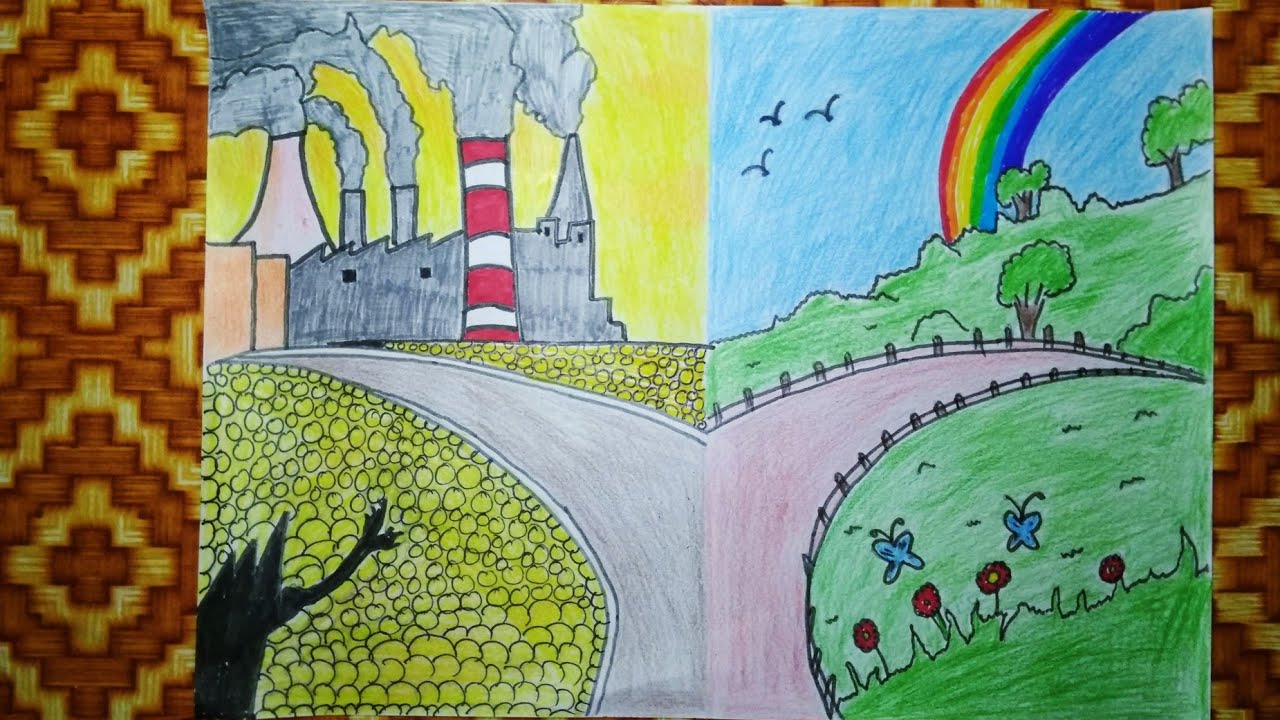 How to draw world nature conservation day drawing || very easy || draw ...