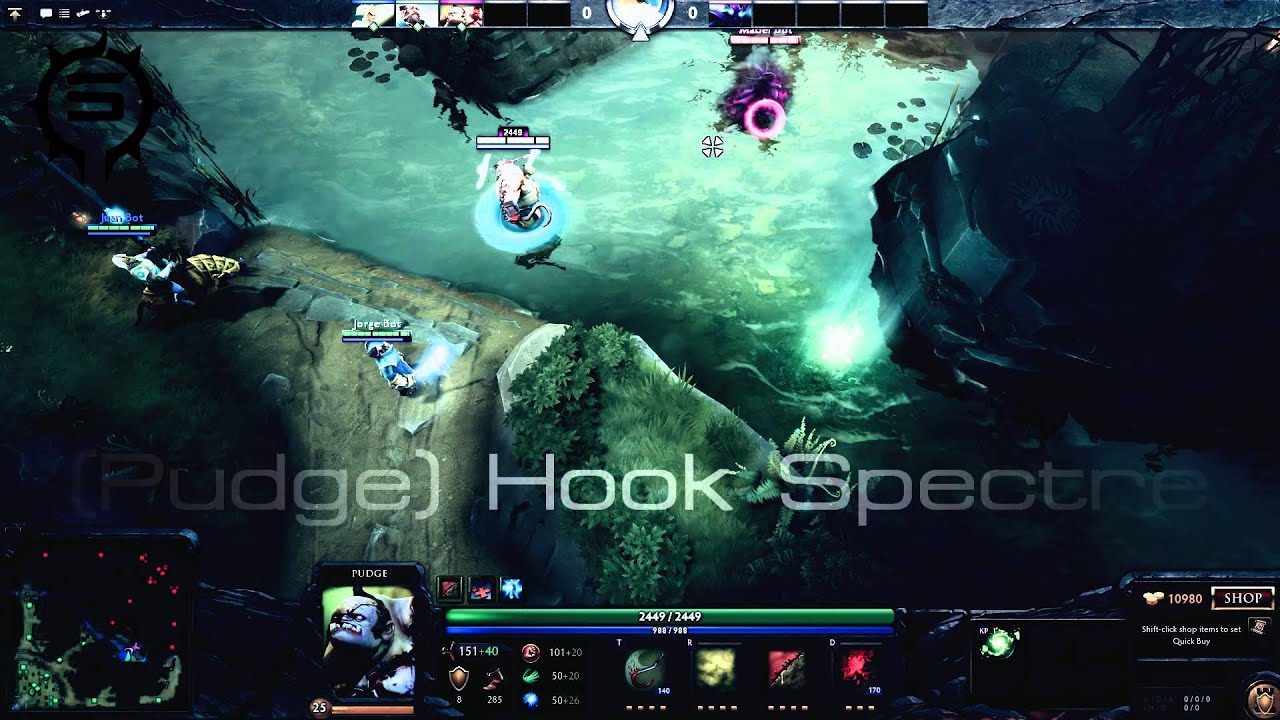 DotA 2 - Pudge Base Hook Bug - YouTube