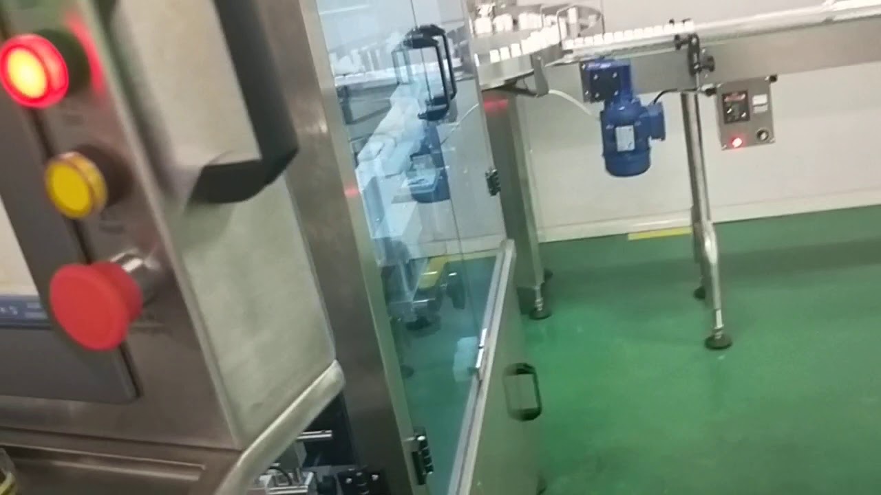 high speed bottle labeling machine smart bottle packaging line - YouTube