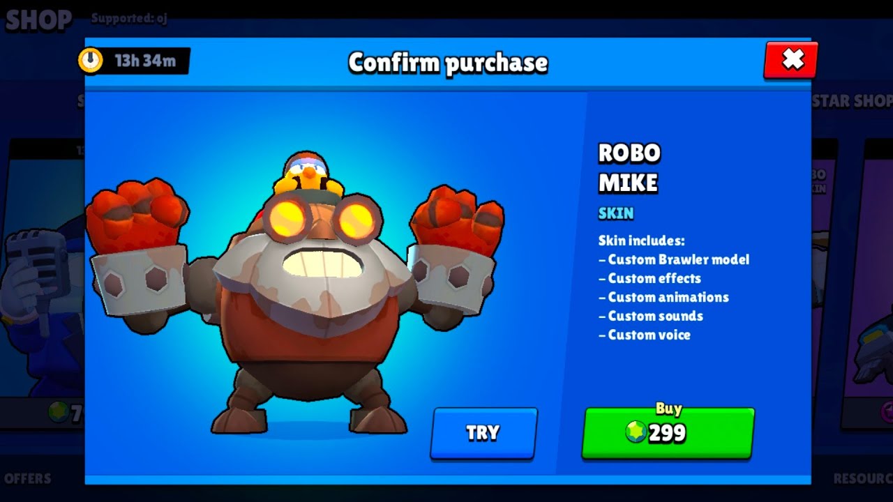 I just want to try the dynamike robot skin. #brawlstars - YouTube