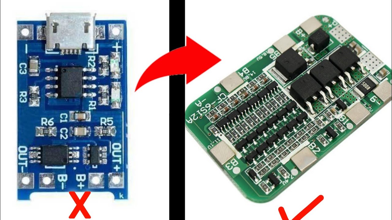 How to make BMS circuit | How to make 12v BMS circuit | TP 4056 upgrade ...