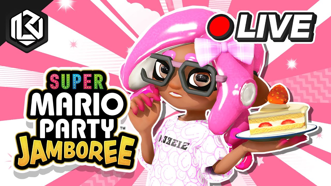[🔴 LIVE] - A SPECIAL STRAWBERRY'S DAY OUT | Super Mario Party Jamboree ...