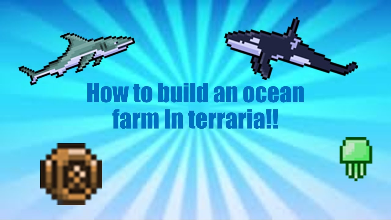 how to build an ocean farm in terraria!! - YouTube