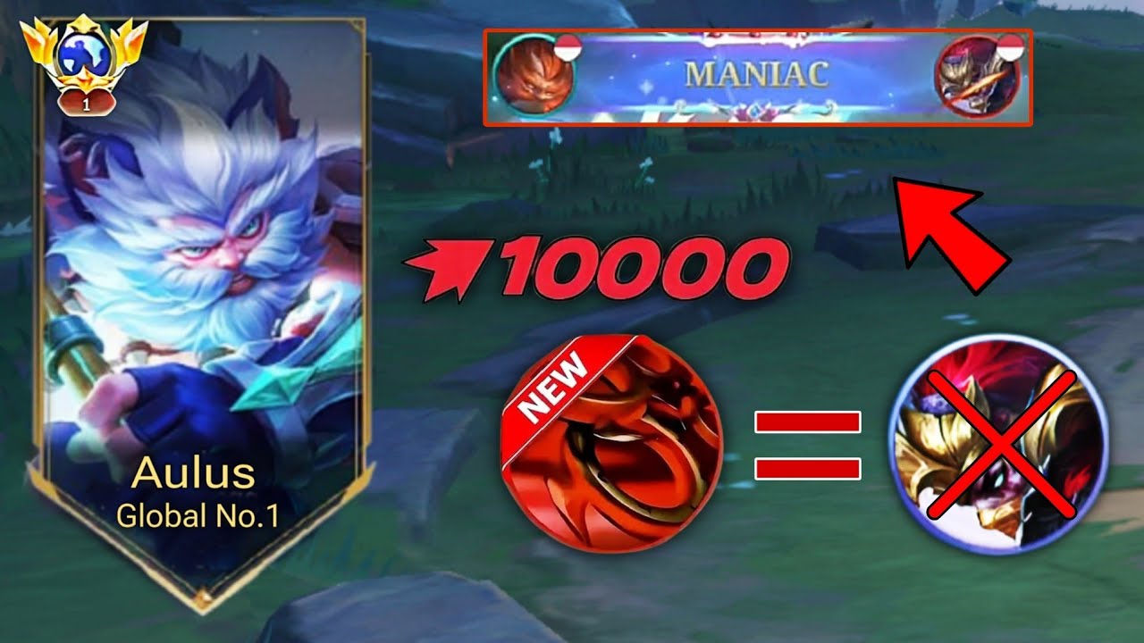 AULUS NEW BUILD AND EMBLEM TO FIGHT HANZO REVAMP IN MLBB!!💀 - AULUS ...