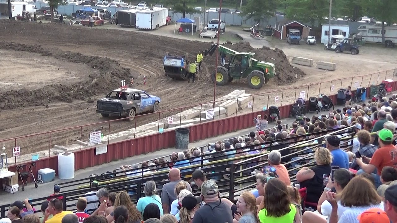 Ogemaw County Fair 2018 Bump and Run(Stock) Heat 2 ( 8-15-18) - YouTube