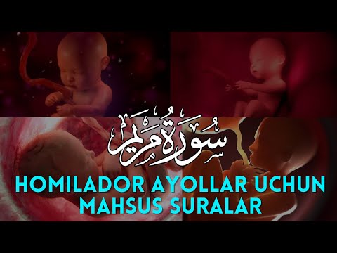 Homiladorlik uchun go'zal Maryam surasi ❤️ 2024 yilda homiladorlikda har kuni ko'ring va tinglang
