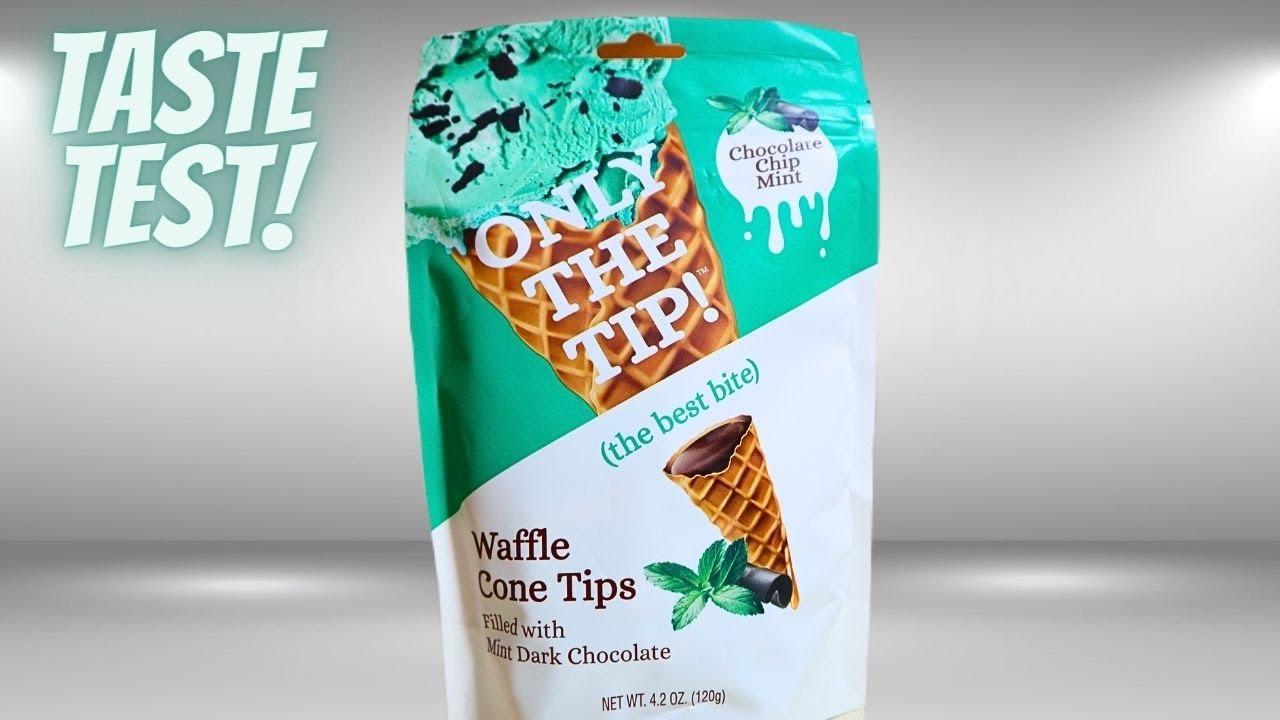 Only The Tip Waffle Cone Dark Chocolate Chip Mint - YouTube