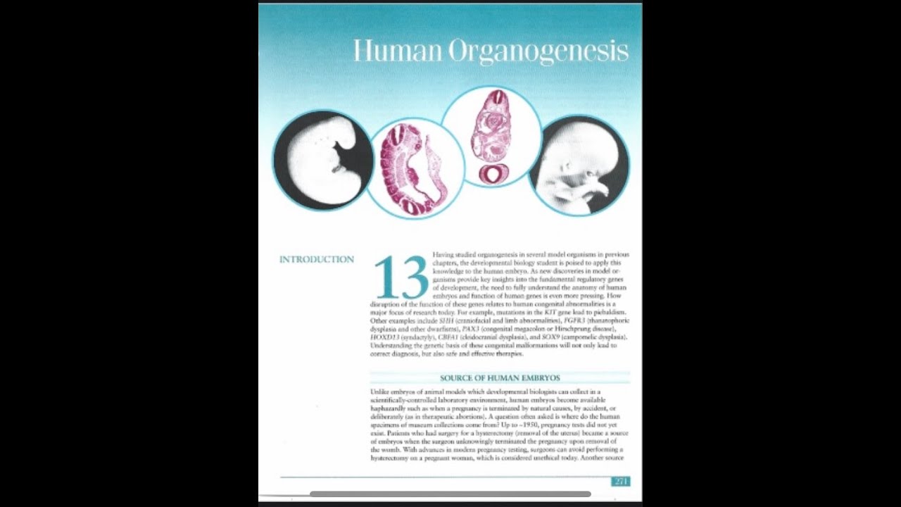Audiobook - "A PHOTOGRAPHIC ATLAS OF DEVELOPMENTAL BIOLOGY" (PART 6 ...