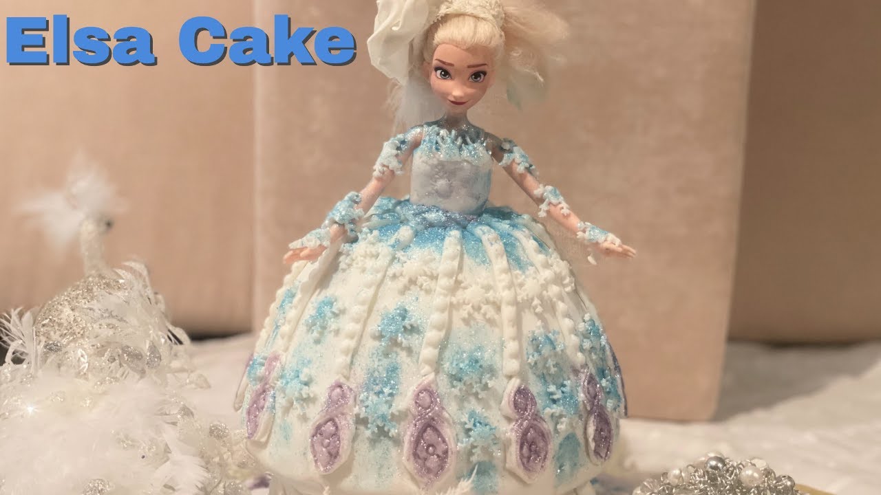 How to make Elsa frozen cake -Step by Step - YouTube