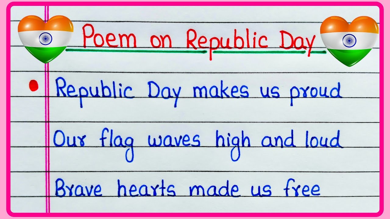 Republic Day Poem in English | Republic day poetry | Republic day par ...