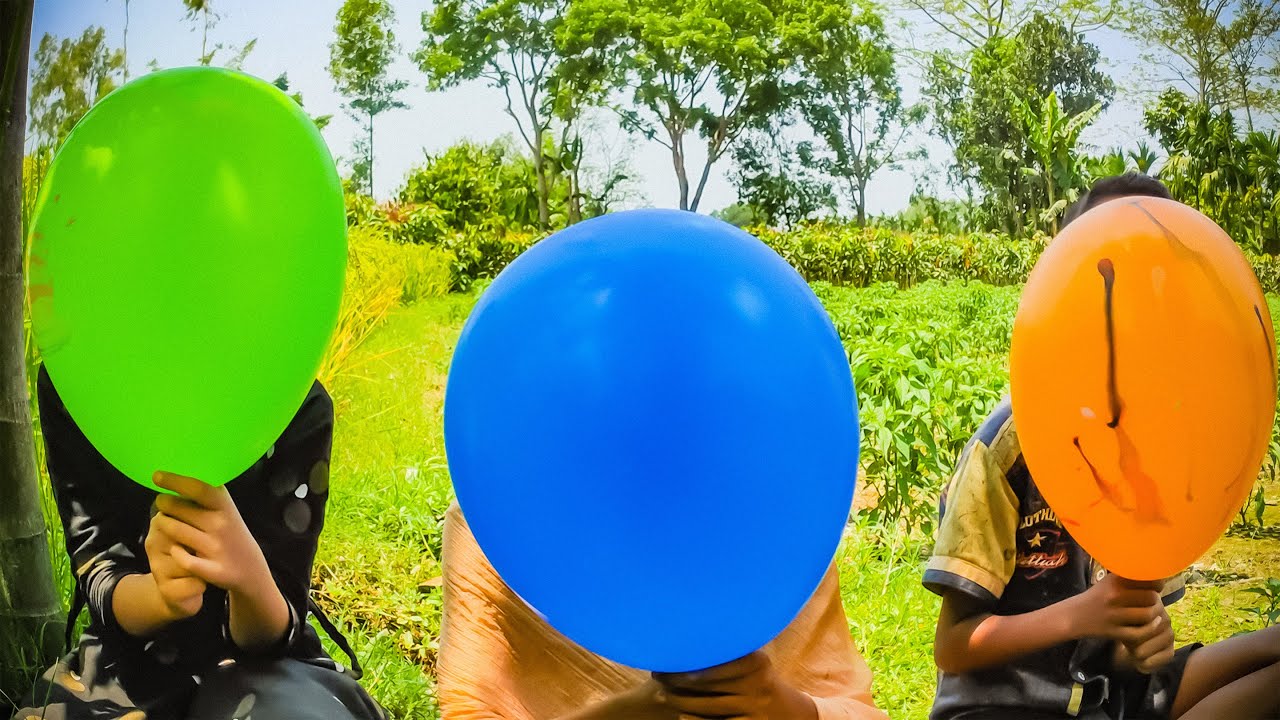 outdoor fun with Flower Balloon and learn colors for kids by I kids ...