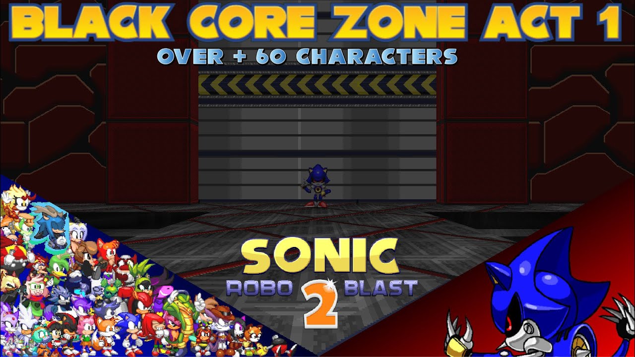 SRB2 - Black Core Zone 1, Racing Metal Sonic Over 66 Times. - YouTube
