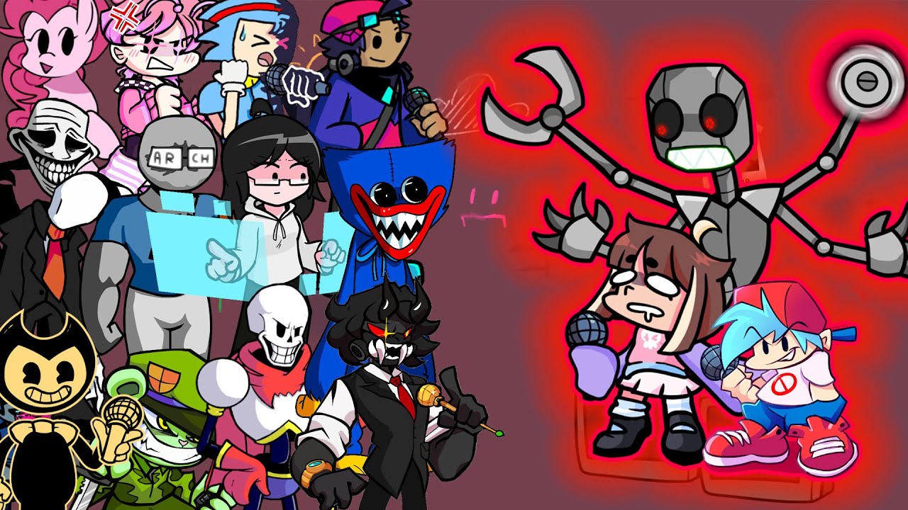 FNF Termination But Different Characters Sing It 🎵 (Everyone Sings ...