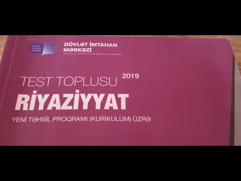 Riyaziyyat test toplusu. Çoxluqlar. Çoxluqların birləşməsi, kəsişməsi v fərqi. #riyaziyyat