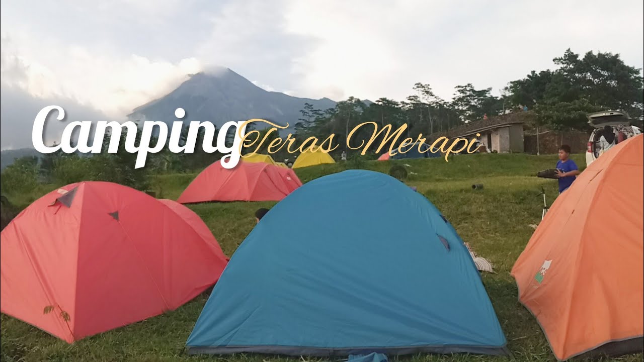 camping di teras merapi sleman - YouTube