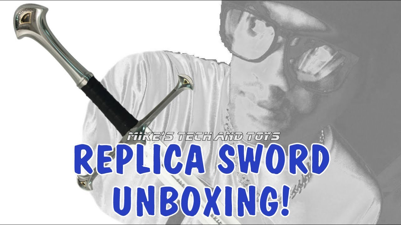 Anduril Sword Of Aragorn Lord Of The Rings Narsil Replica Unboxing ...