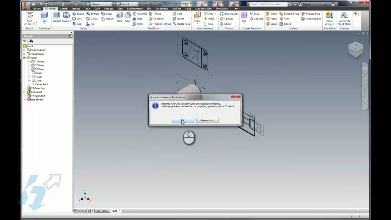 Autodesk AnyCAD Tools in Inventor 2016 - YouTube