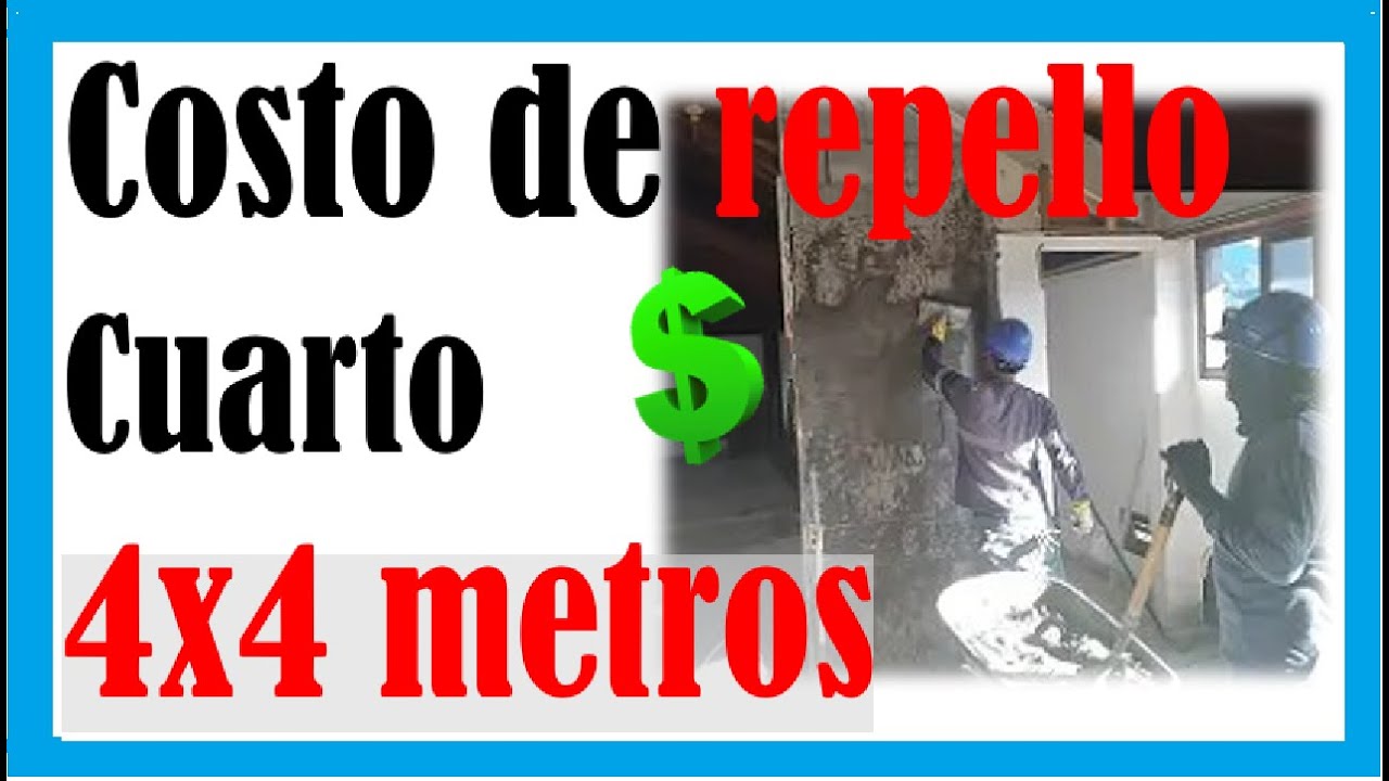 Costo de repello o revoque de paredes de cuarto 4x4 metros con baño ...