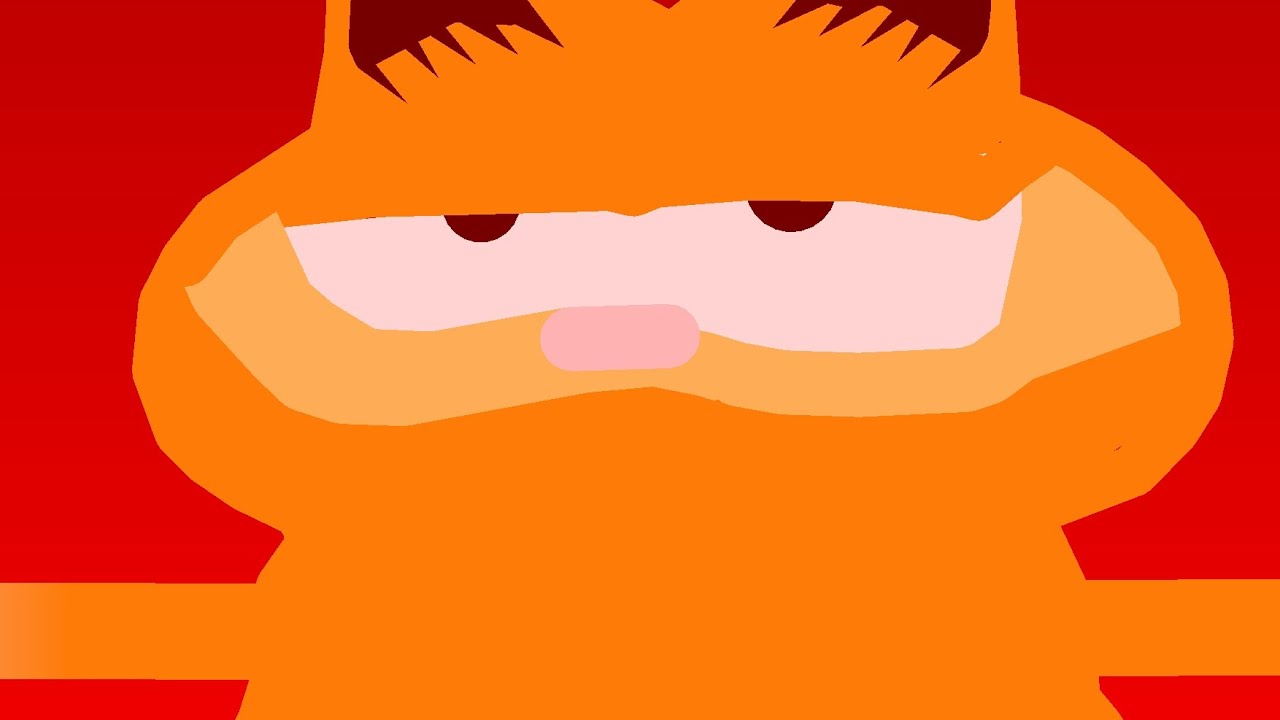 Random animation of garfield litterly rotating 360° - YouTube