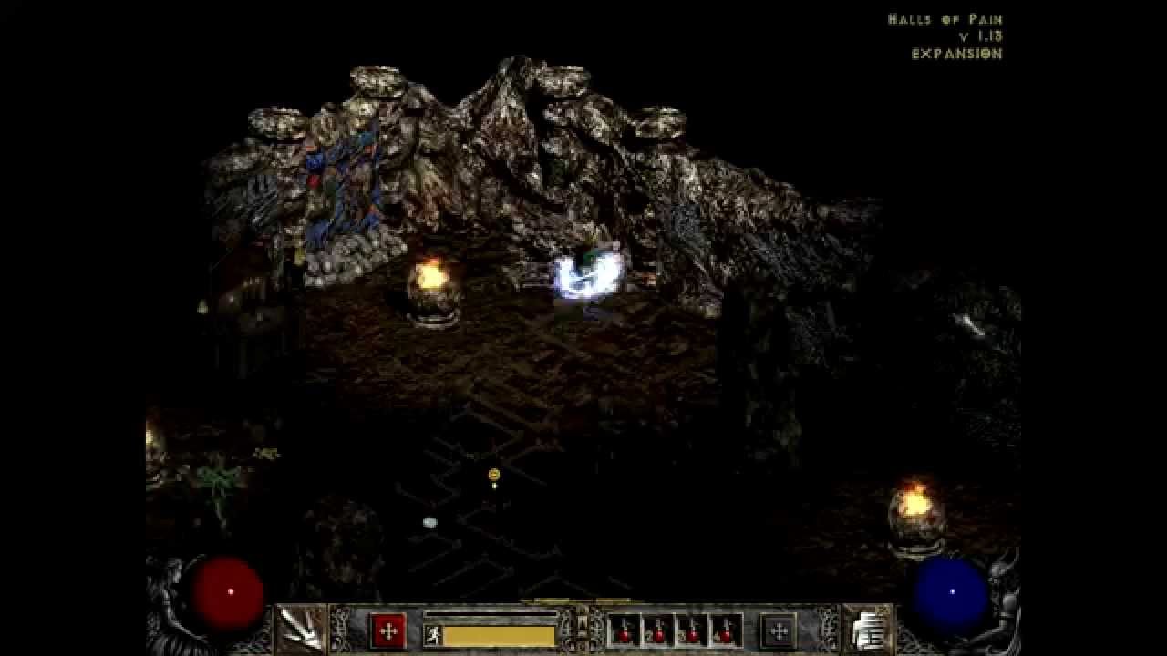 Diablo II: Halls of Pain Quest vs. Portal vs. Waypoint - YouTube