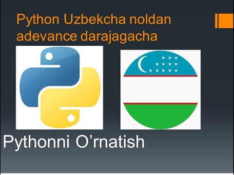 Pythonni kompyuterga o'rnatish - YouTube