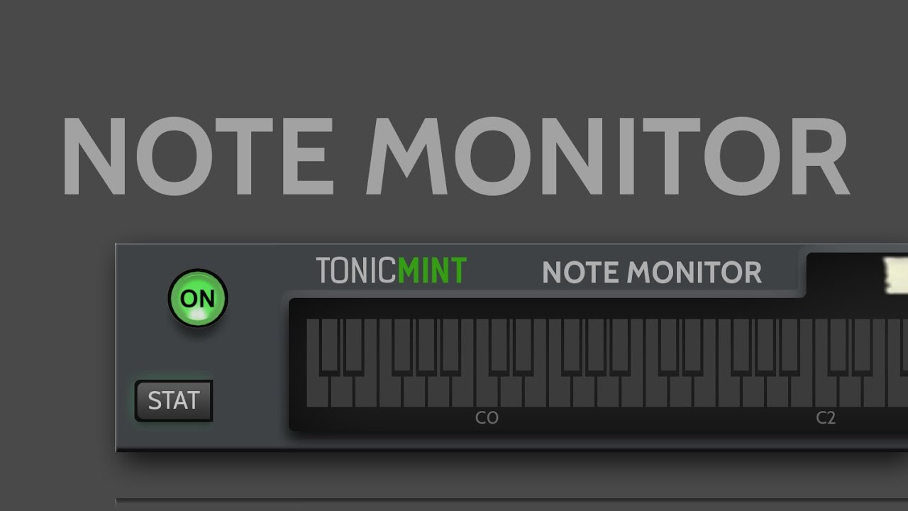 Note Monitor - Rack Extension for Reason by Tonicmint - YouTube