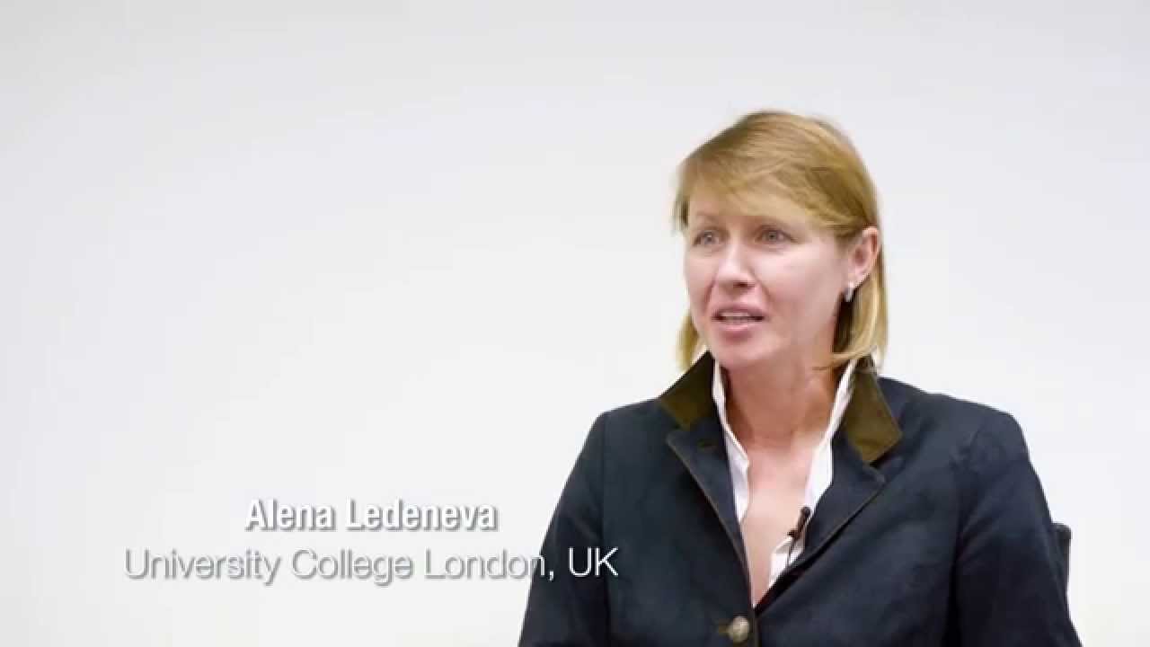 Interview of Alena Ledeneva - YouTube