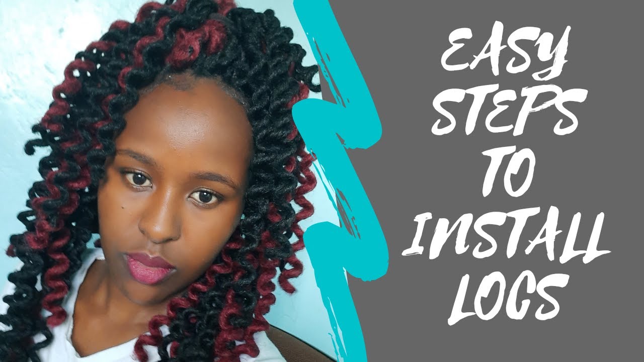 Easy steps to install artificial locs - YouTube
