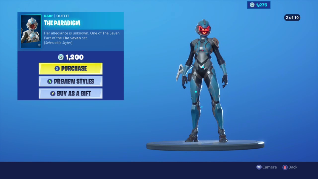 New the Paradigm Skin in Fortnite item Shop - YouTube