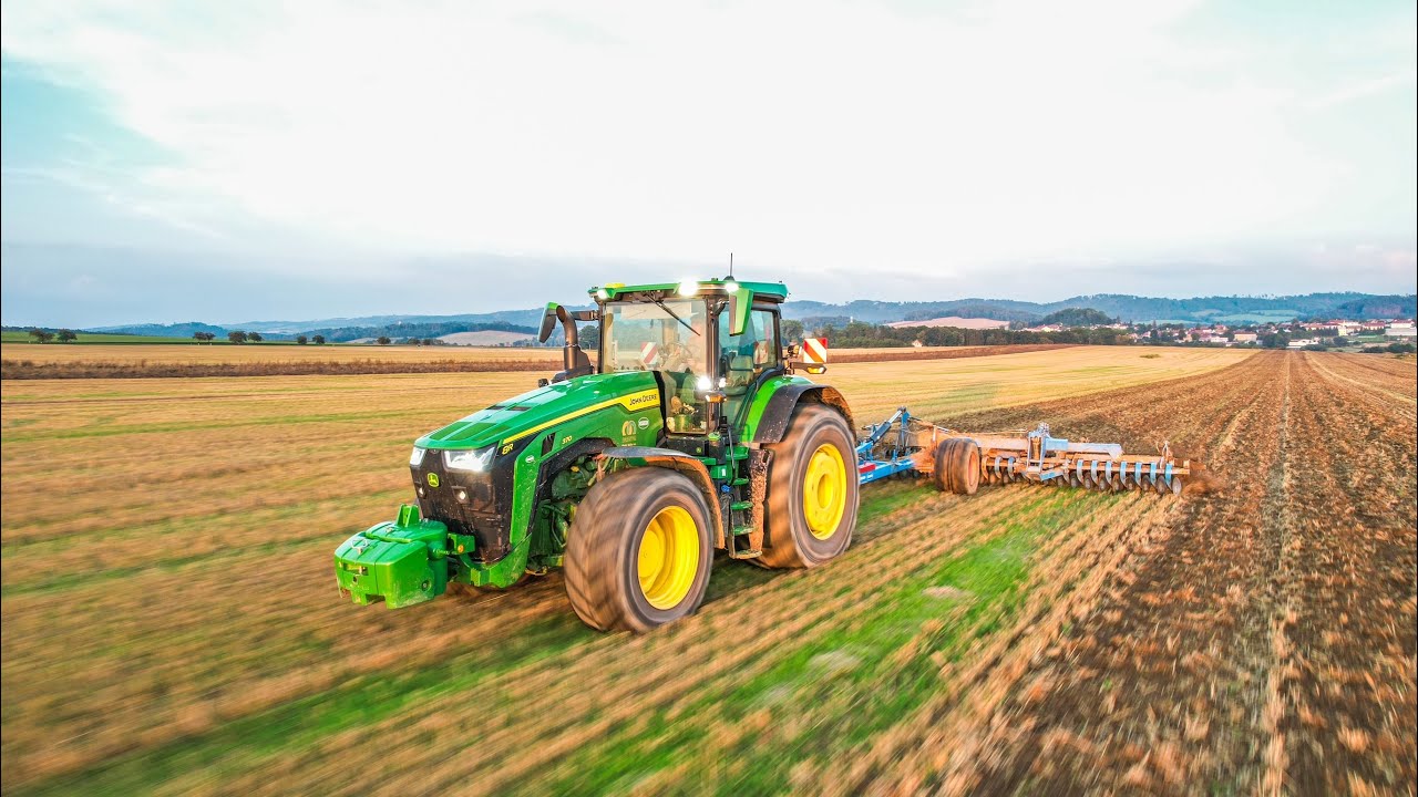New John Deere 8R370 & Lemken Heliodor Gigant 10 | Soil Preparation ...