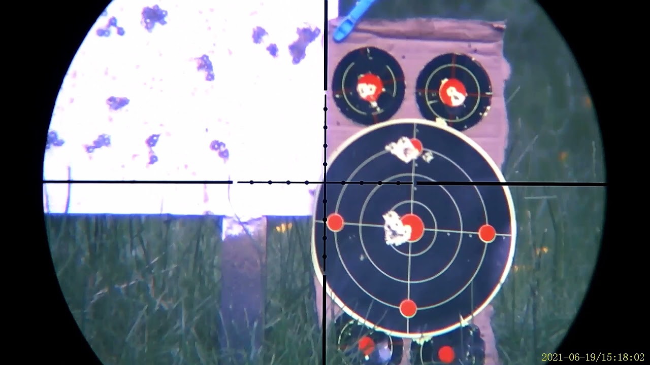 Snowpeak Artemis P35 PCP Air Rifle 30 Yard Grouping Video Scope Cam ...