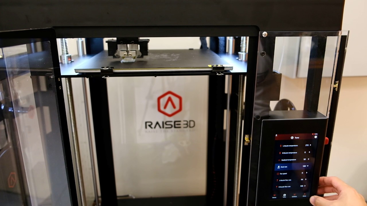 Raise3D Printer - Printing demo video - Part 1 - YouTube