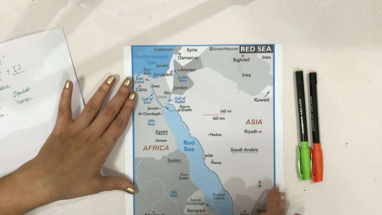 Trick to Remember countries touching Red Sea - YouTube