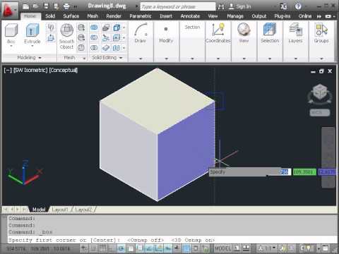 029 ПРИВЯЗКИ 3D Object Snap, 3D объектные привязки - YouTube