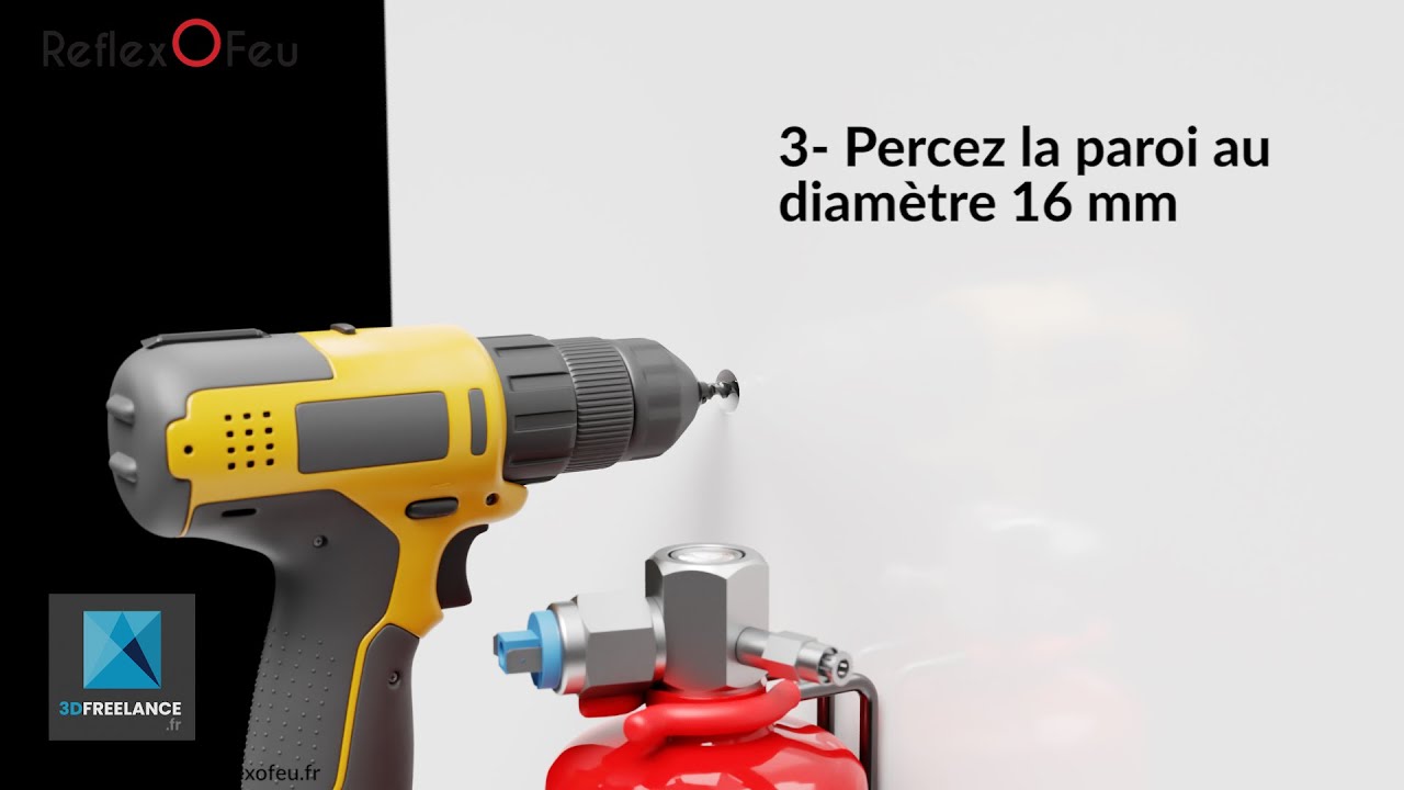 Animation 3D extincteur d'incendie - FREELANCE 3D - YouTube