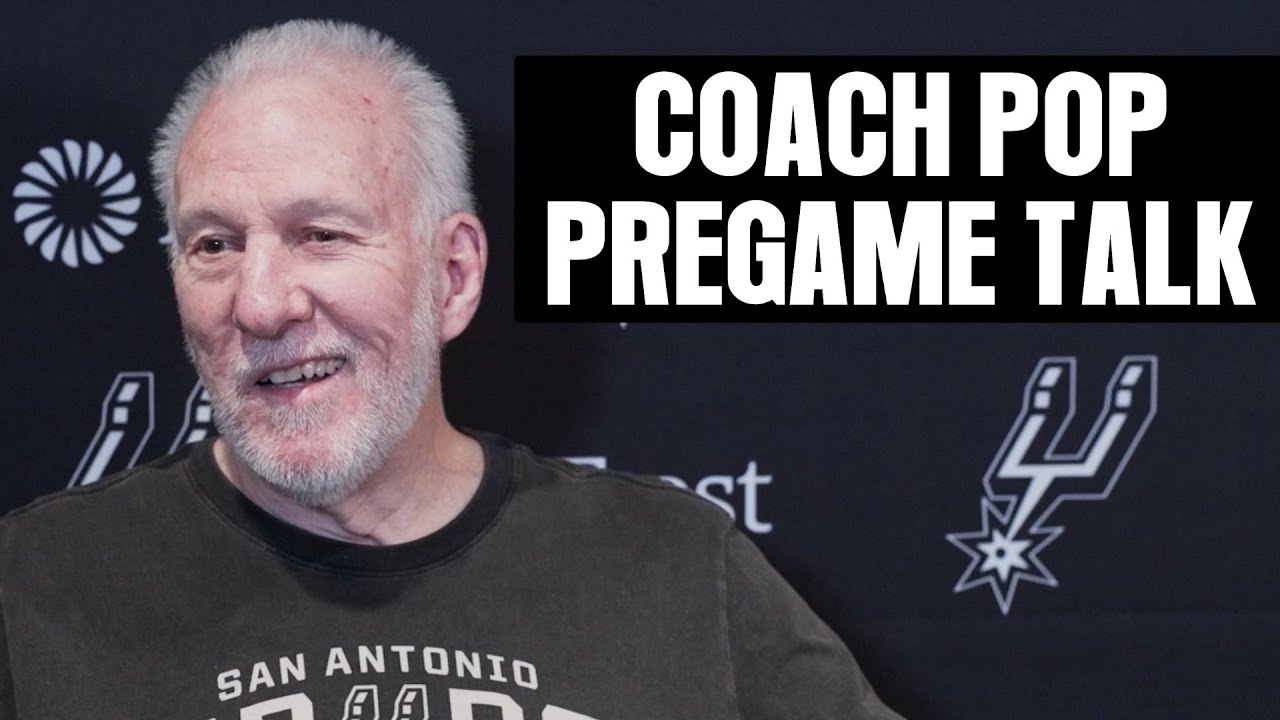 Coach Pop Talks Player Development and Previews Spurs vs. Kings Game ...