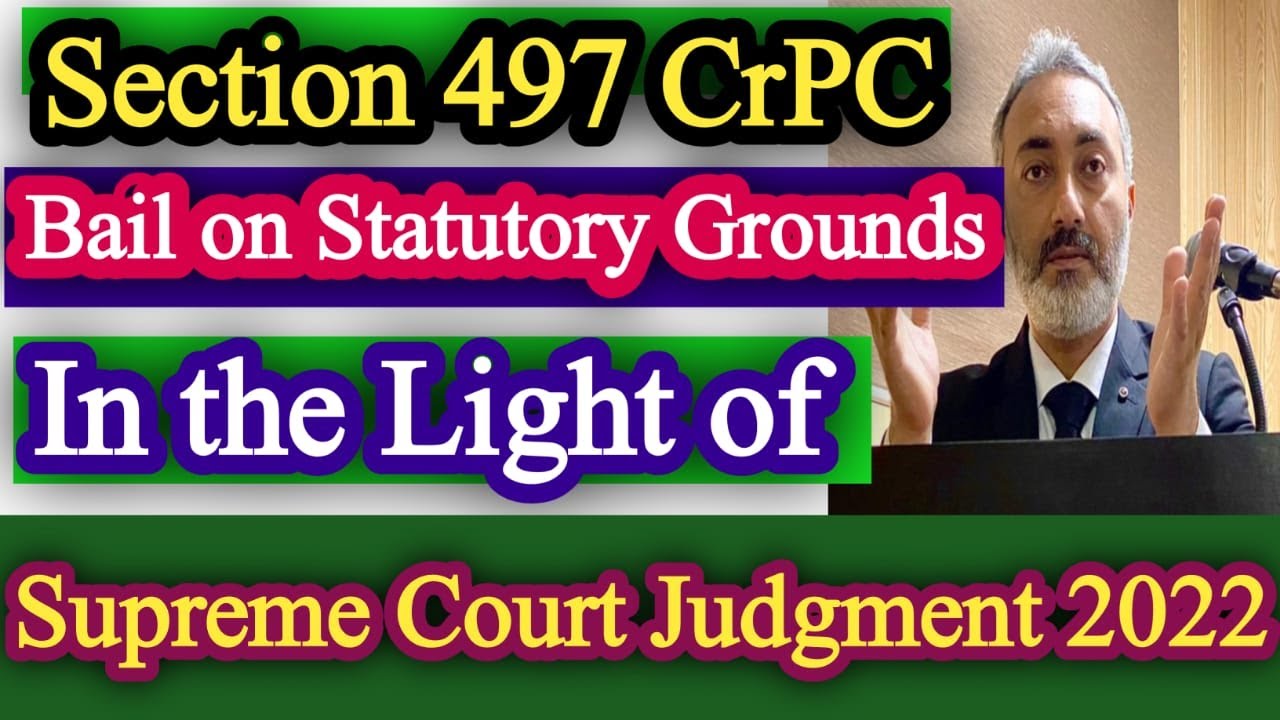 Bail on Statutory Grounds | Section 497 CrPC | Wakeel Nama - YouTube