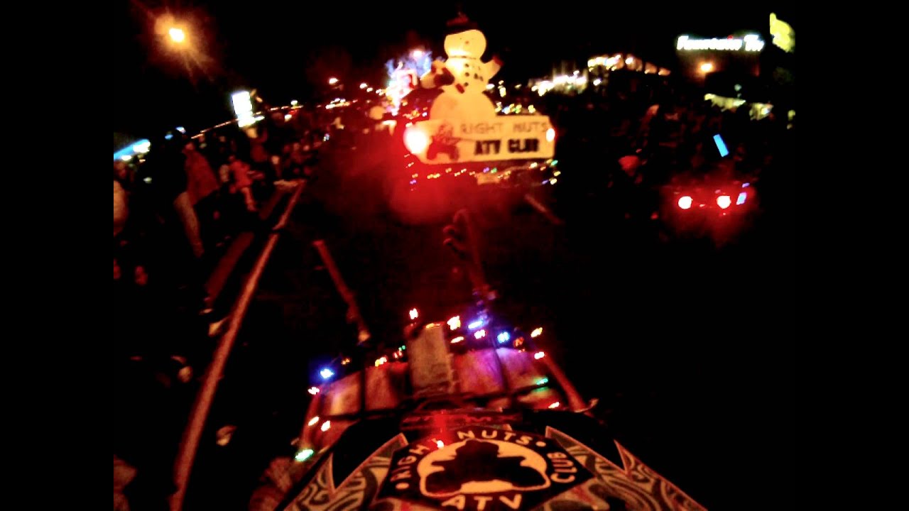 Mission Christmas Parade : Quads ! RIGHT NUTS ATV ~PART 2~ - YouTube