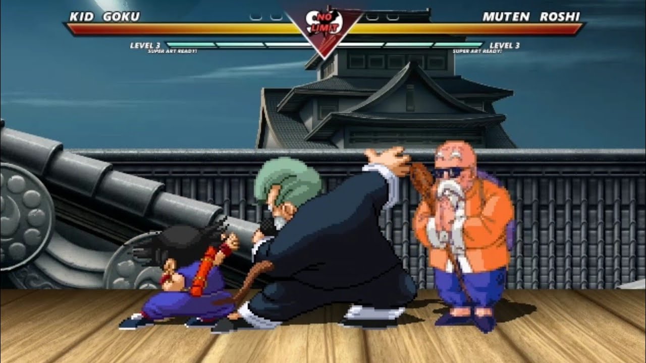 KID GOKU vs MUTEN ROSHI - The battle between teachers against students ...