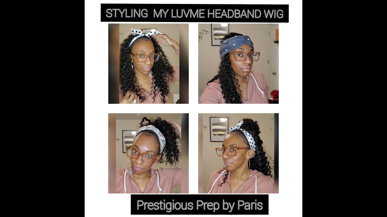 How to Style your Luv Me Headband Wig - YouTube