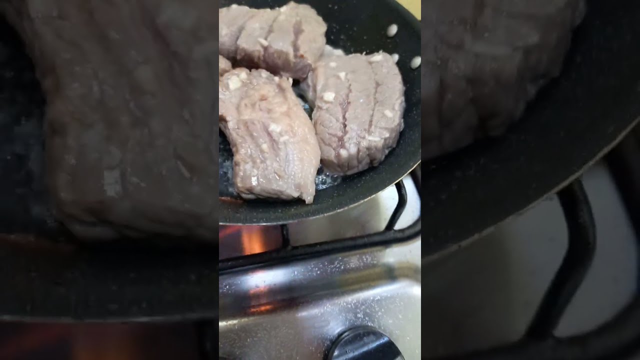 steak de maminha só alho e sal acebolado pedaços grosso carne mole fica ...