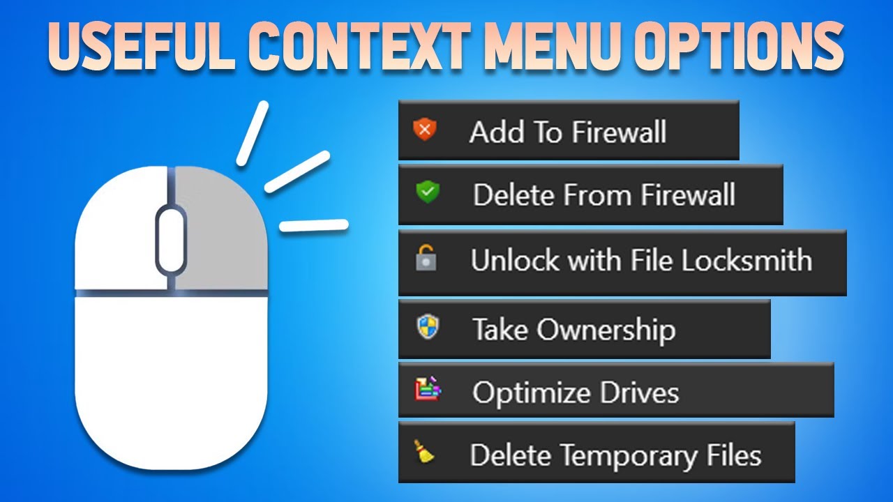 Make Your Windows PC Right-Click Menu More Useful - YouTube