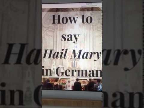 Hail Mary in German - YouTube