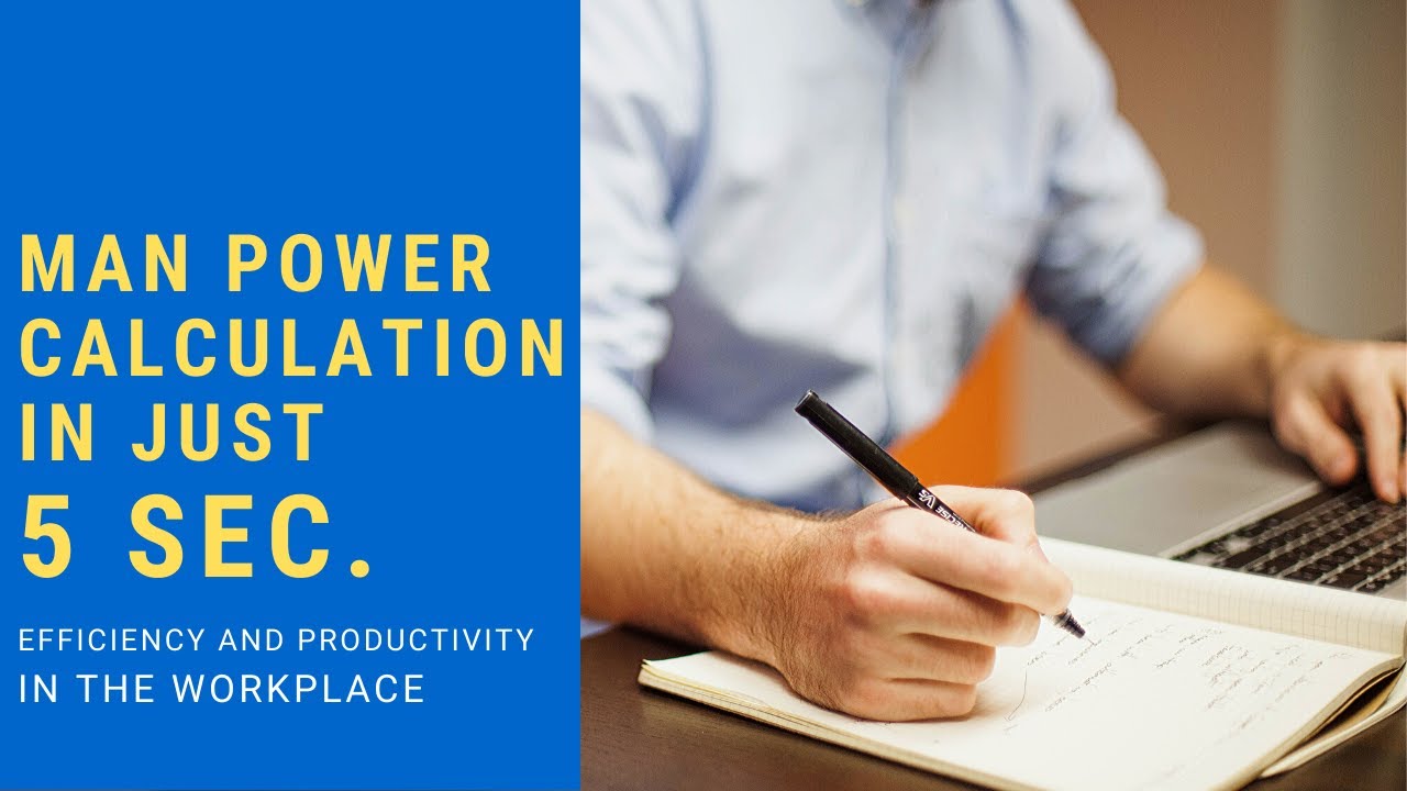 Man power calculation /Man power calculation in production /just 5 sec ...