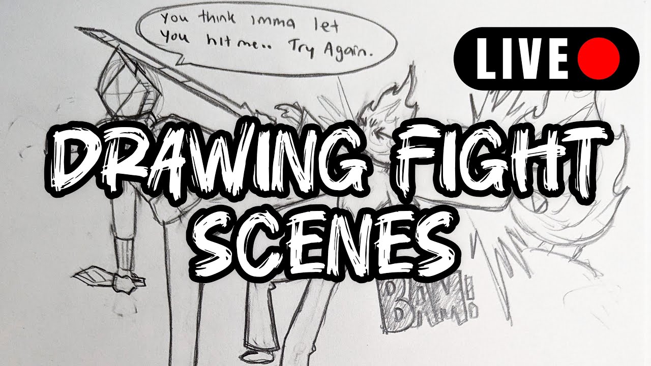 Drawing Fight Scene - YouTube