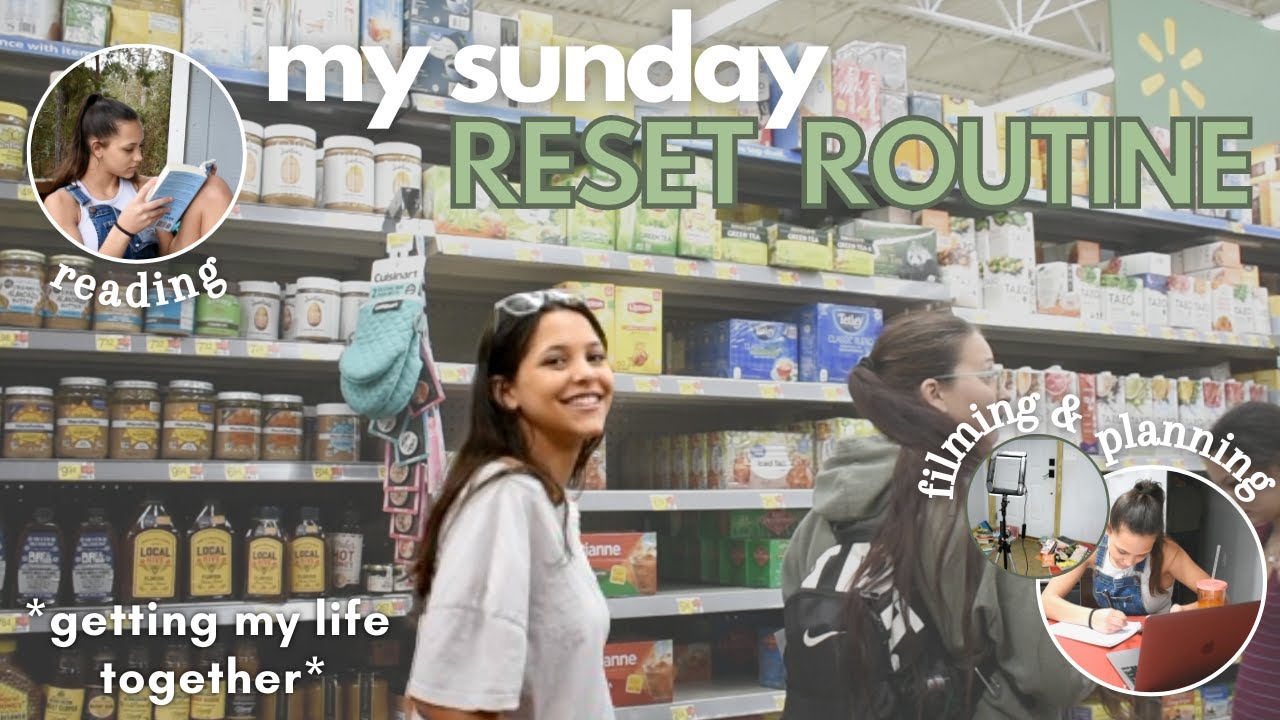 sunday reset routine/prep for the new week w/ me - YouTube