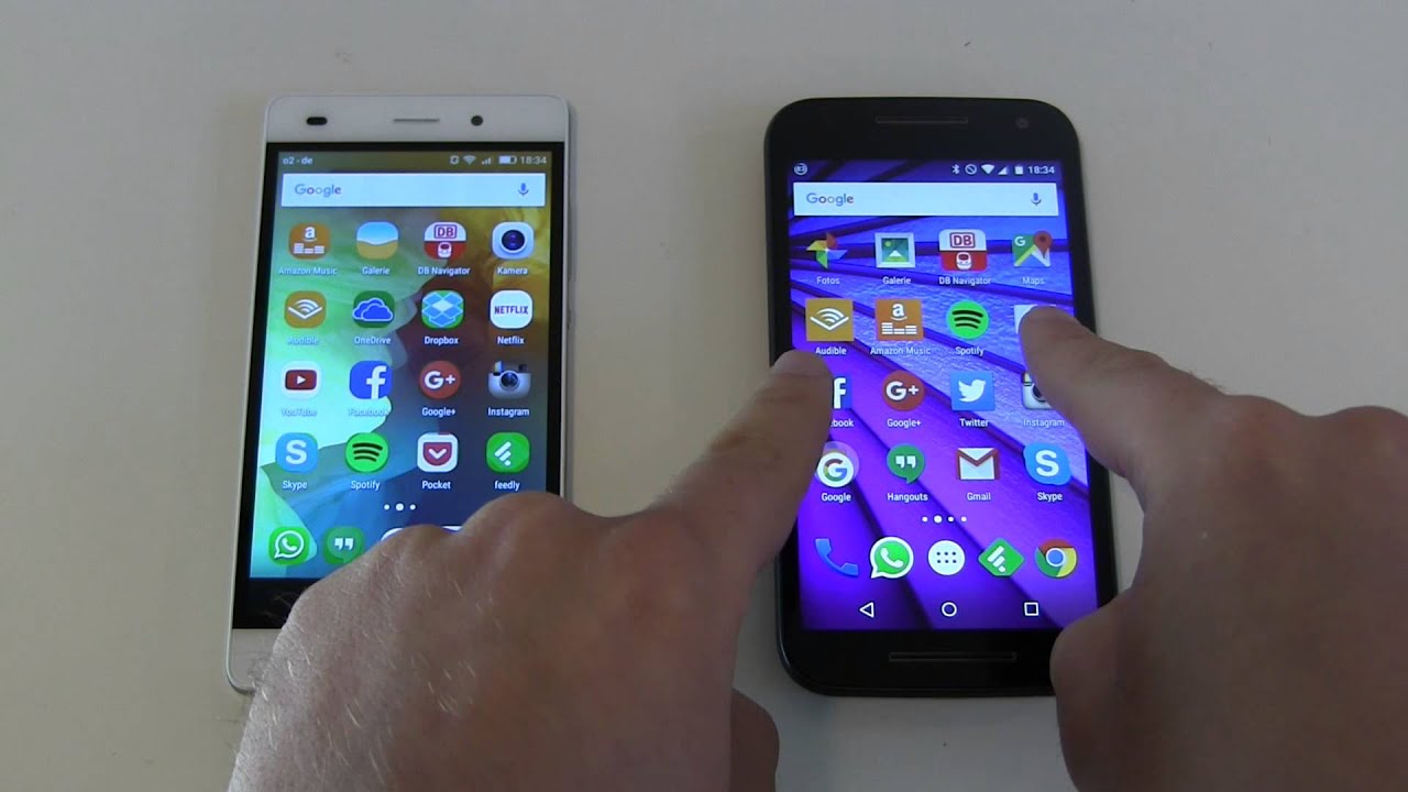 Motorola Moto G3 2015 vs Huawei P8 Lite comparison - YouTube