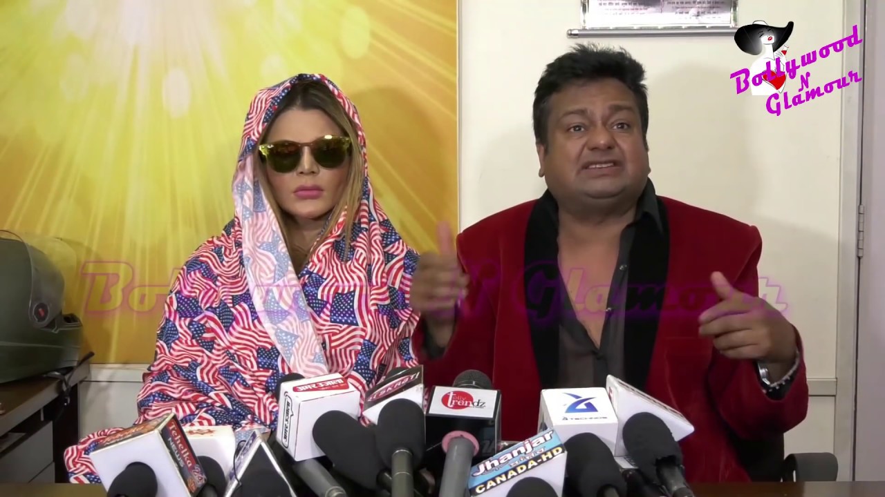Rakhi Sawant & Deepak Kalal At Press Conference For Marriage - YouTube
