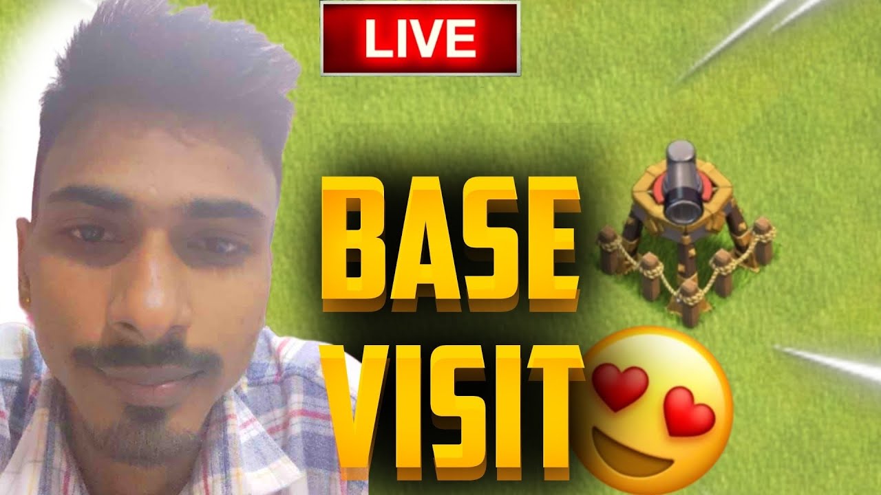 Live base visiting clash of clans || Live farming 🧺 - YouTube